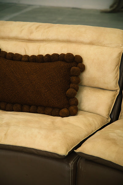 Classica Lumbar Pom Pom Cushion | Rust – Pampa - AU